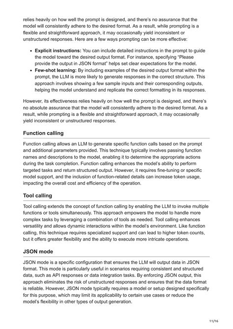 Structured Outputs In Llms Definition Techniques Applications Benefitspdf