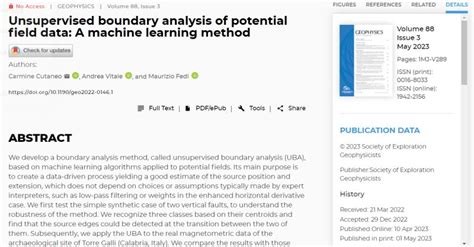 machinelearning datascience unsupervised clustering geophysics… carmine cutaneo