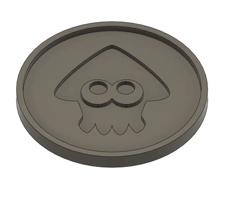 Stl File Splatoon Symbol Coaster・3d Printer Model To Download・cults