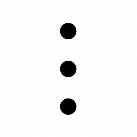 Dots More Navigation Option Icon