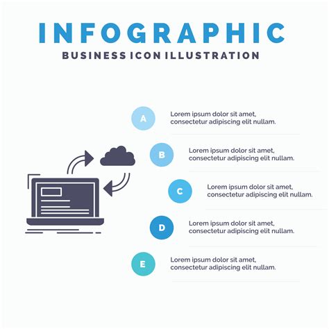 Sync Processing Data Dashboard Arrows Infographics Template For