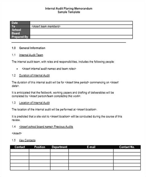 FREE 9 Audit Memo Templates In MS Word PDF Google Docs