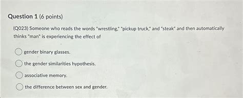 solved question 1 6 ﻿points q023 ﻿someone who reads the