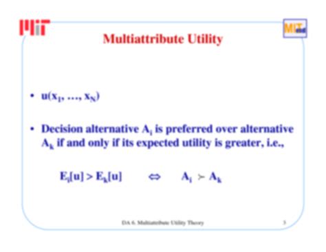 Solution Engineering Risk Benefit Analysis Multiattribute Utility
