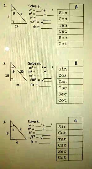 Solved Solve Sin Cos Tan Csc Sec Cot Solve Sin Cos Tan Csc Sec Cot