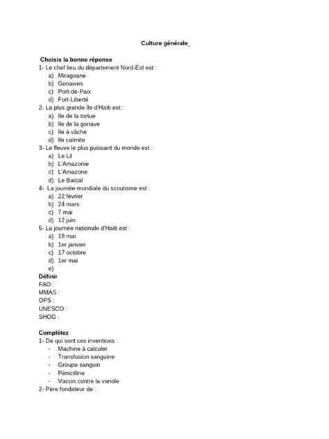 Examen Apex Préfac Pdf