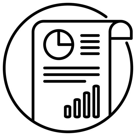 Outline Icon For Business Analytics Report 16180876 Vector Art At Vecteezy