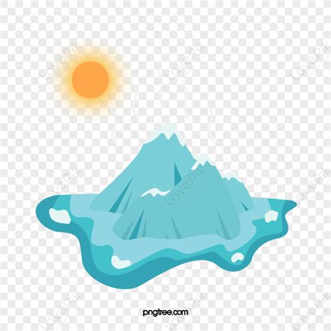 녹는 빙하 일러스트온도 상승녹다북극 Png 일러스트 무료 다운로드 Lovepik