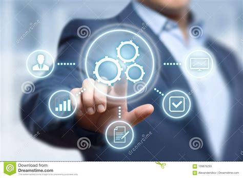 Automation Software Technology Process System Business Concept Stock Image Image Of Developer