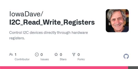 Github Iowadavei2creadwriteregisters Control I2c Devices