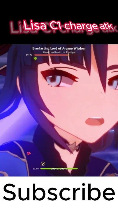 Lisa C1 Charge Atk 😱 😱 Shortvideo Genshinimpact قنشن امباكت Shorts Genshin Trending Youtube