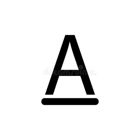 text font icon simple glyph vector of text editor set icons for ui