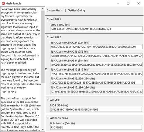 개발자 기술자료 C빌더와 델파이를 이용한 Sha 해시