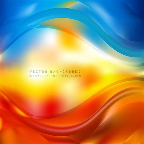 Red Blue Yellow Background