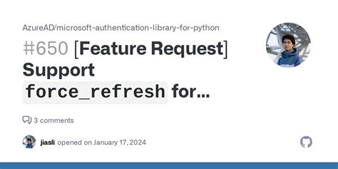Feature Request Support `forcerefresh` For Service Principal · Issue