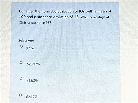 Answered Consider The Normal Distribution Of Iqs… Bartleby