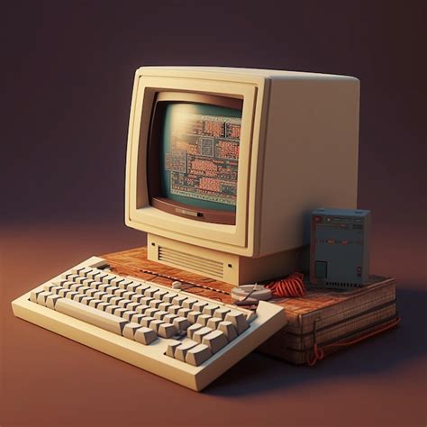 Premium Ai Image A Computer With A Keyboard And A Mouse On Top Of It