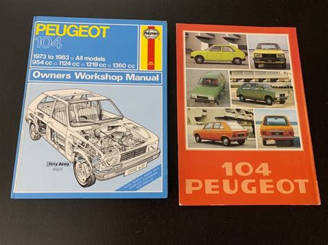 Documentation Manuale Officina Brochure Peugeot 104 Catawiki