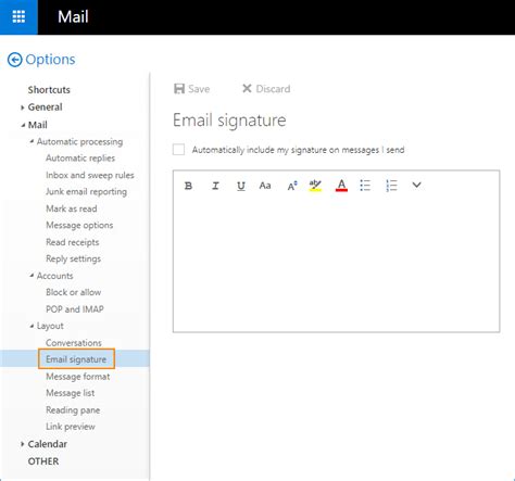 How To Set Up Email Signature In Outlook On The Web