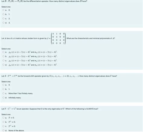 Solved Let D P R P R Be The Differentiation Operator Chegg Com