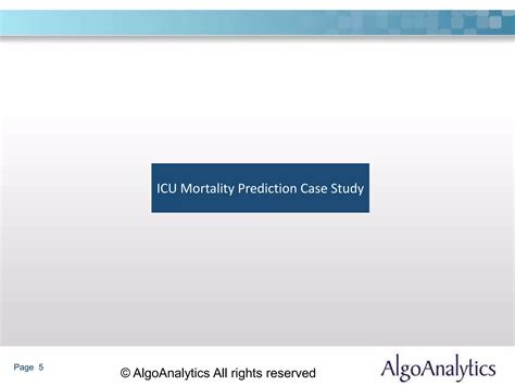 Machine Learning In Icu Mortality Prediction Pptx Healthcare Industry Industries
