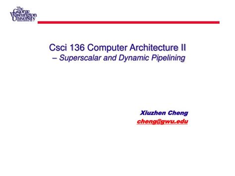 PPT Csci 136 Computer Architecture II Superscalar And Dynamic