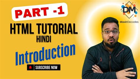 Html Full Course For Beginners Part 1 🌐 Step By Step In Hindi 💻 Mohit Decodes Youtube