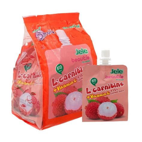 เจเล่ บิวตี้ เยลลี่คาราจีแนน รสลิ้นจี่ 150 กรัม แพ็ค 3 ซอง Jele Beautie Lychee 150 Ml X 3 โปรโม