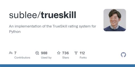 Github Subleetrueskill An Implementation Of The Trueskill Rating