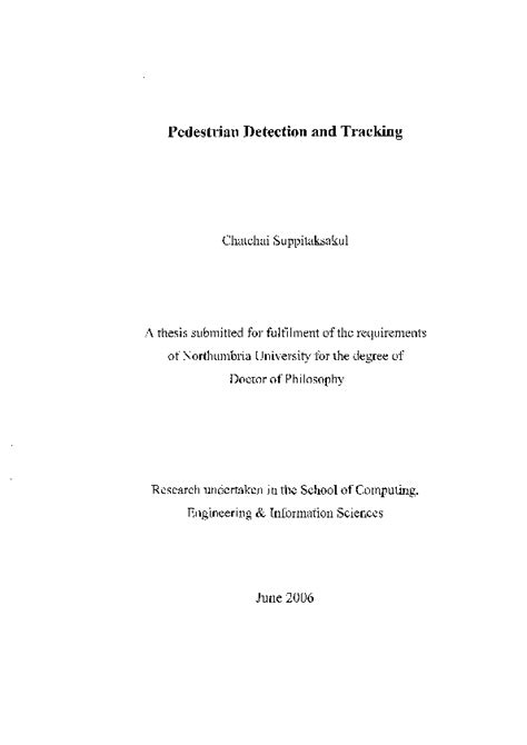 Pdf Pedestrian Detection And Tracking Gianluca Paravati