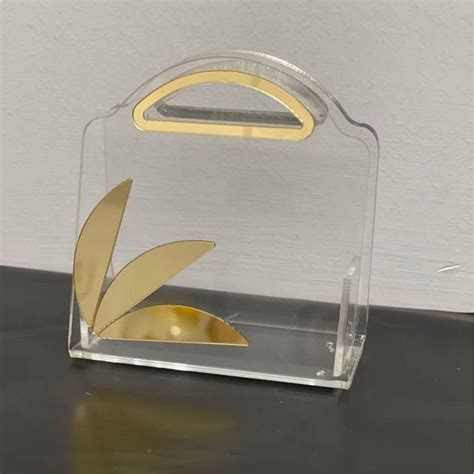 Personalized Mini Plexiglass T Bag Elegant And Unique Acrylic Packaging Custom Initial