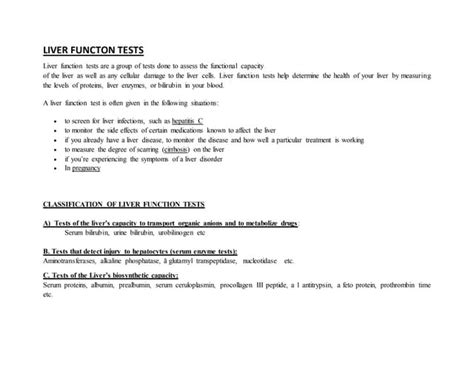 Liver Functon Tests Docx