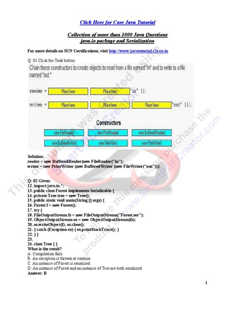 Java Io Package And Serialization Pdf Method Computer Programming C Programming Language