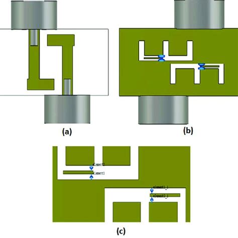 Bandpass Filter With Two Lumped Capacitors A Top View B Bottom