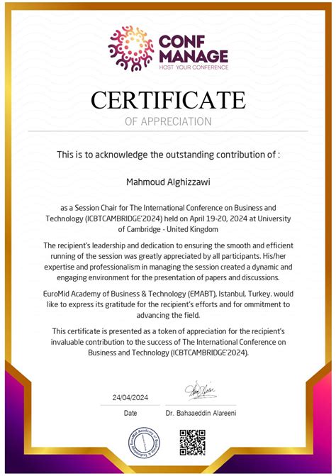 Dr Mahmoud Al Ghzawi On Linkedin Icbtcambridge2024 Business