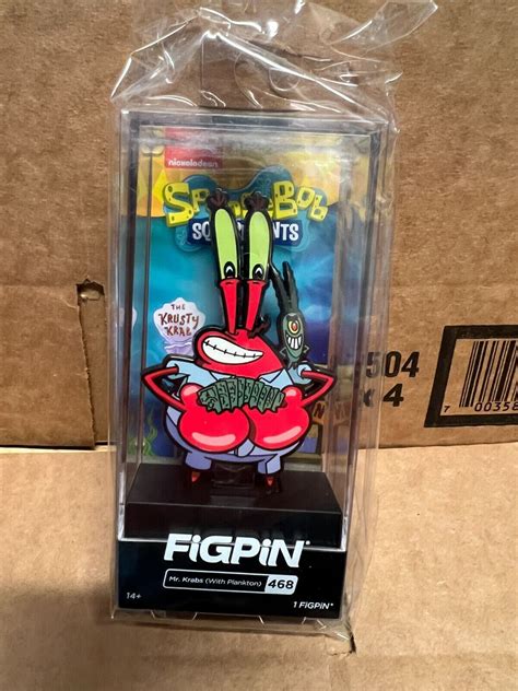 Figpin Spongebob Squarepants Mr Krabs With Plankton Collectable Pin