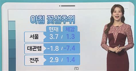 날씨클릭 아침까지 꽃샘추위 낮부터 기온 올라일교차 주의