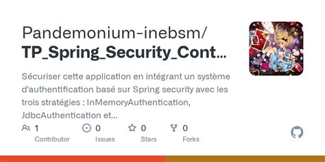 Github Pandemonium Inebsmtpspringsecuritycontrole Sécuriser