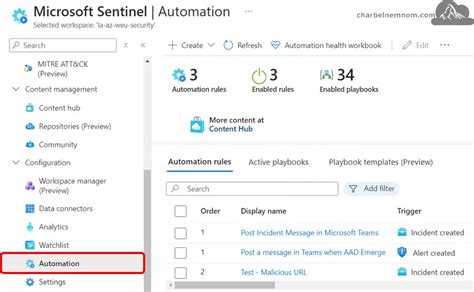 Export Microsoft Sentinel Automation Rules With Ease 3