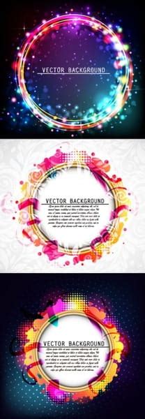 스타 밝은 원형 패턴 배경 벡터 Eps Uidownload