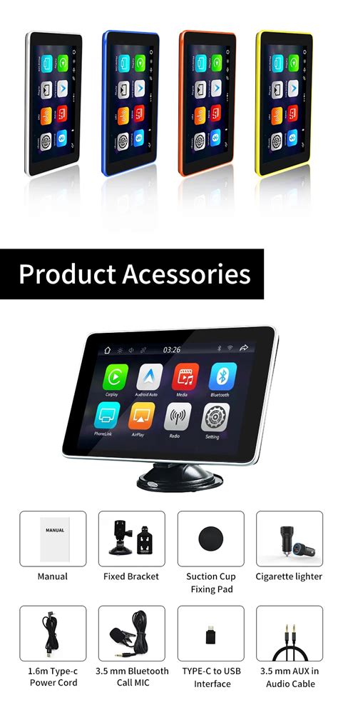 Wireless Carplay Android Auto Tablet Portable Multimedia Player Car R Carlinkitbox