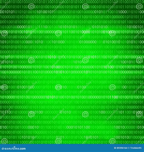 Green Binary Computer Code Repeating Background Eps 10 Illustration