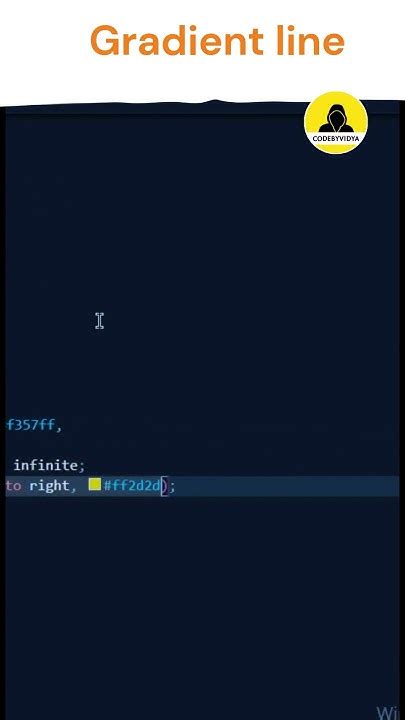 Make Gradient Line Html And Css 🔥 Youtube