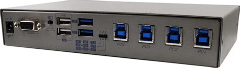 Rextron USB KM Switches For Simply Controlling Multiple Computers Via Single KVM