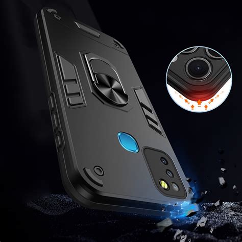 สาหรบ Infinix Smart 5 X657 X657C X657B Hybrid เกราะกนกระแทกแหวนผถอขาตง Shopee Thailand