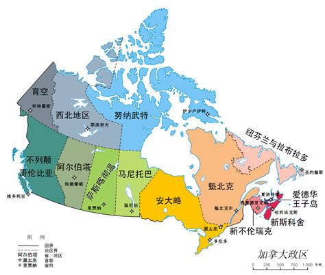 加拿大地图高清中文版 加拿大多伦多中文地图 伤感说说吧