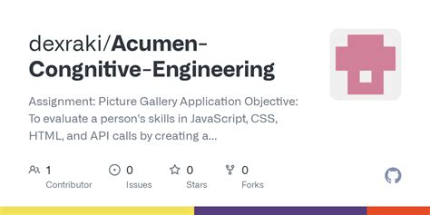 Github Dexraki Acumen Congnitive Engineering Assignment Picture Gallery Application