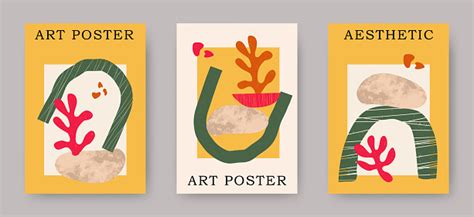 기하학적 균형 모양 돌 식물 산호가 있는 추상적인 현대 미적 포스터의 벡터 현대 세트 트렌디한 미드 센추리 현대 미술 삽화 지문 보헤미안 미니멀리즘 벽 장식 벡터에 대한