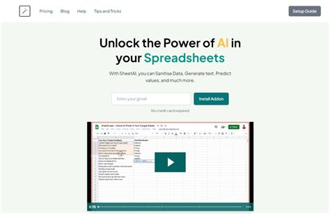 Sheet Ai For Ai Productivity Review Features And Use Cases