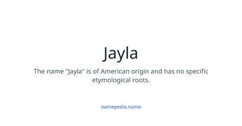 Jayla Meaning Nicknames Origins And More Namepedia